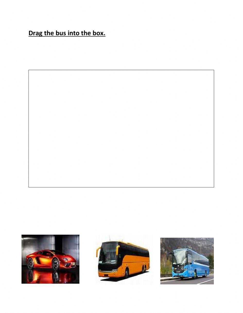Transportation interactive exercise for grade1 | Live Worksheets