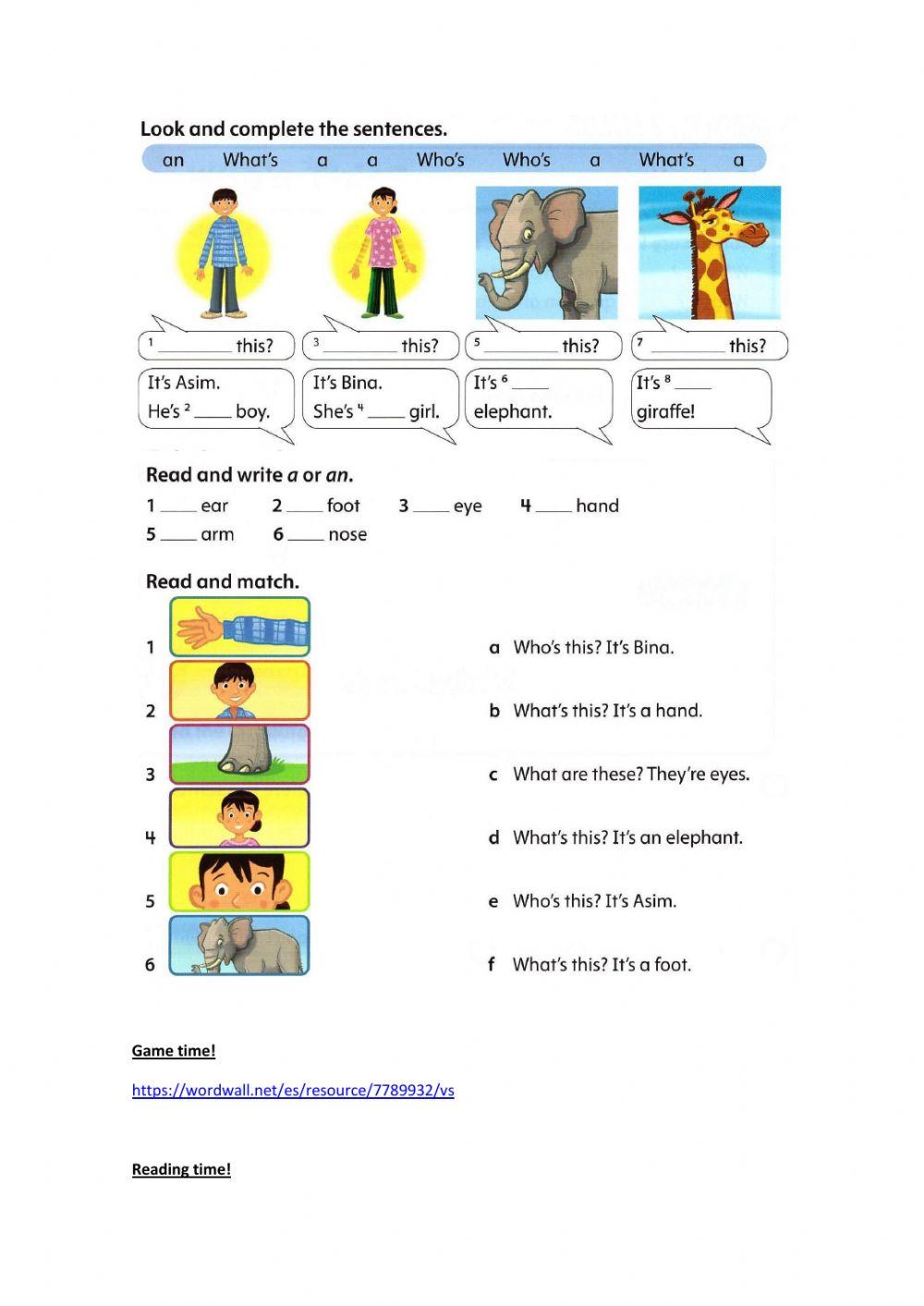Present Simple online exercise for Grade 2 | Live Worksheets
