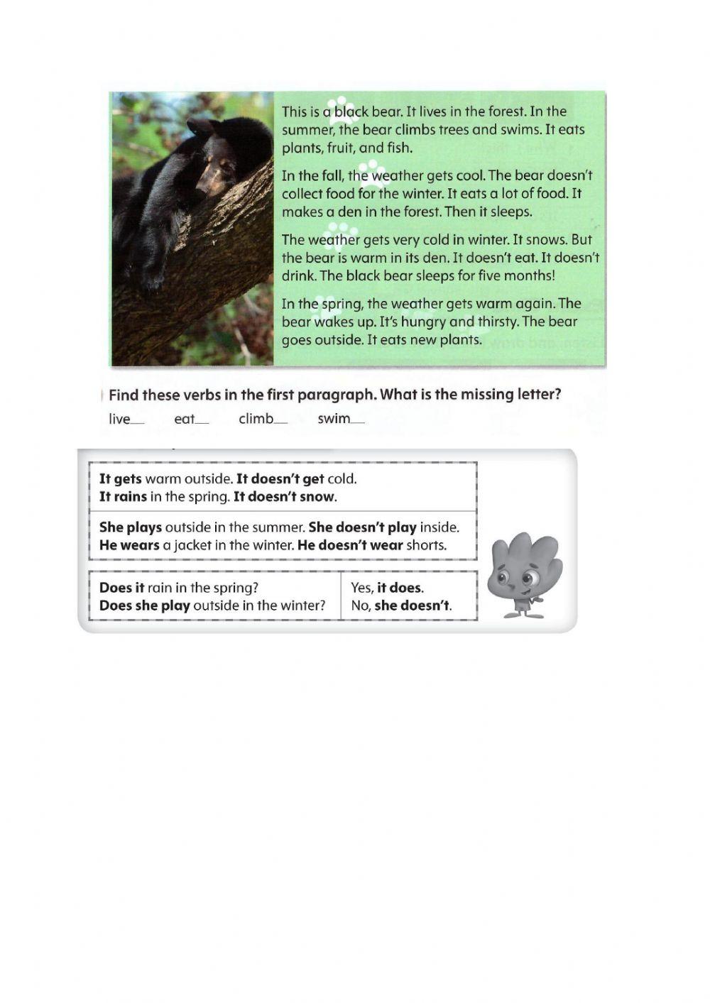 Present Simple online exercise for Grade 2 | Live Worksheets