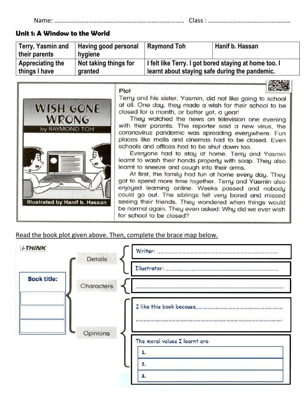 Unit 1: A Window to the World worksheet | Live Worksheets
