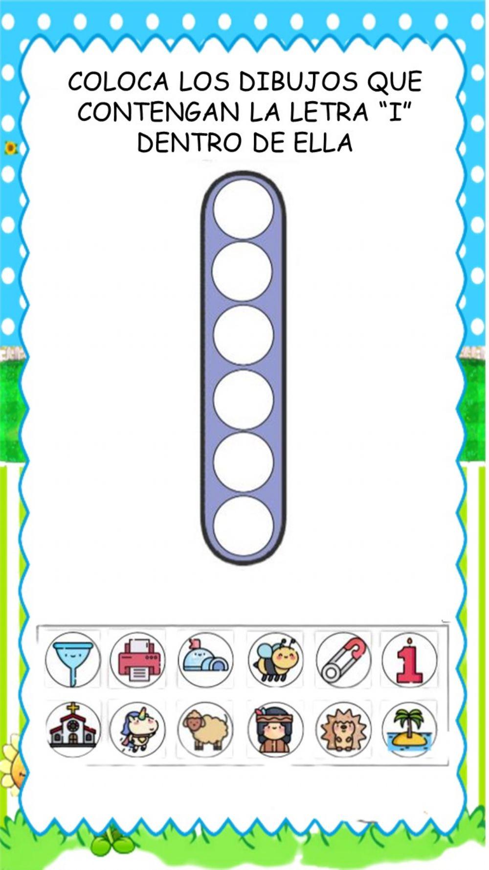 Letra i interactive exercise for infantil | Live Worksheets