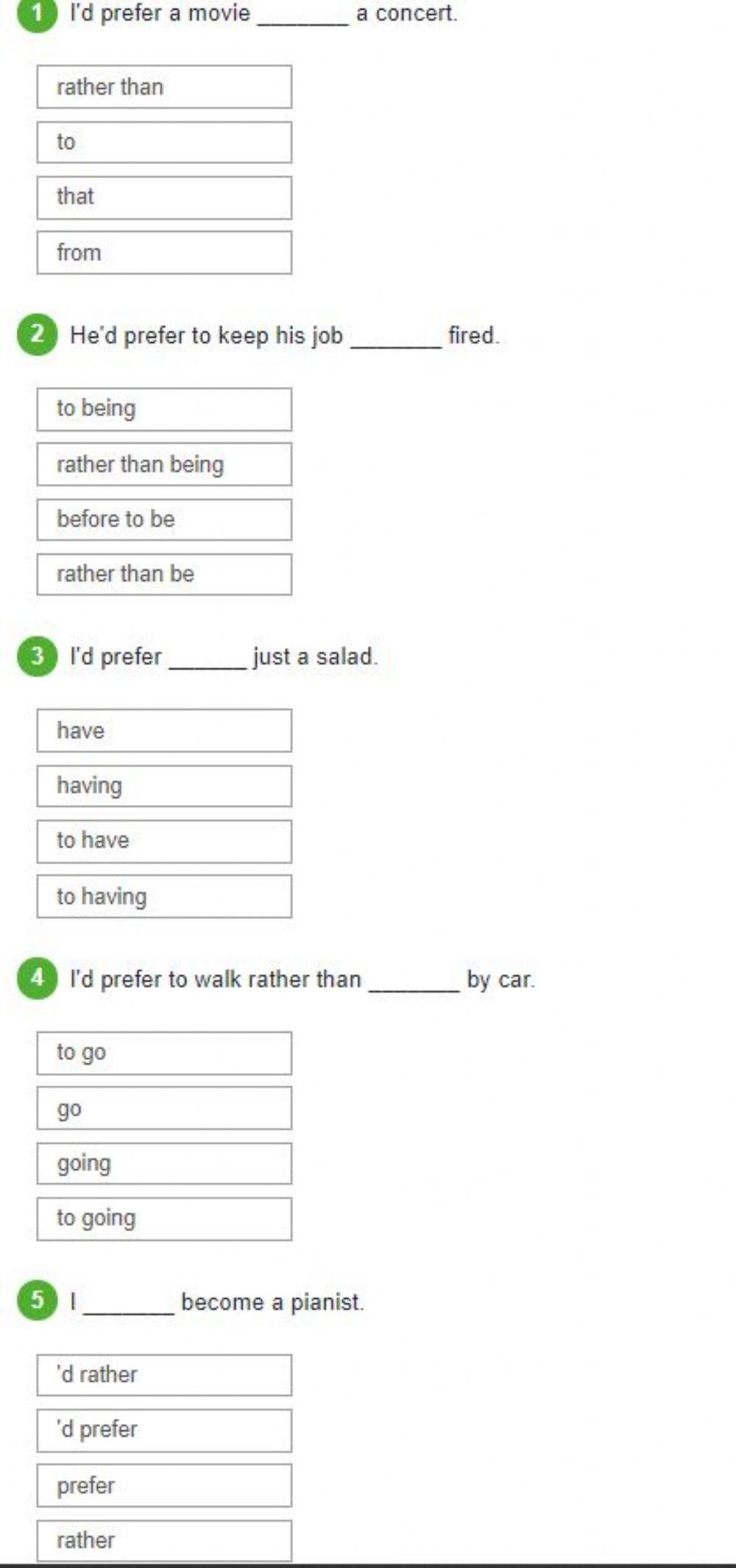 Preferences | Free Interactive Worksheets | 684244