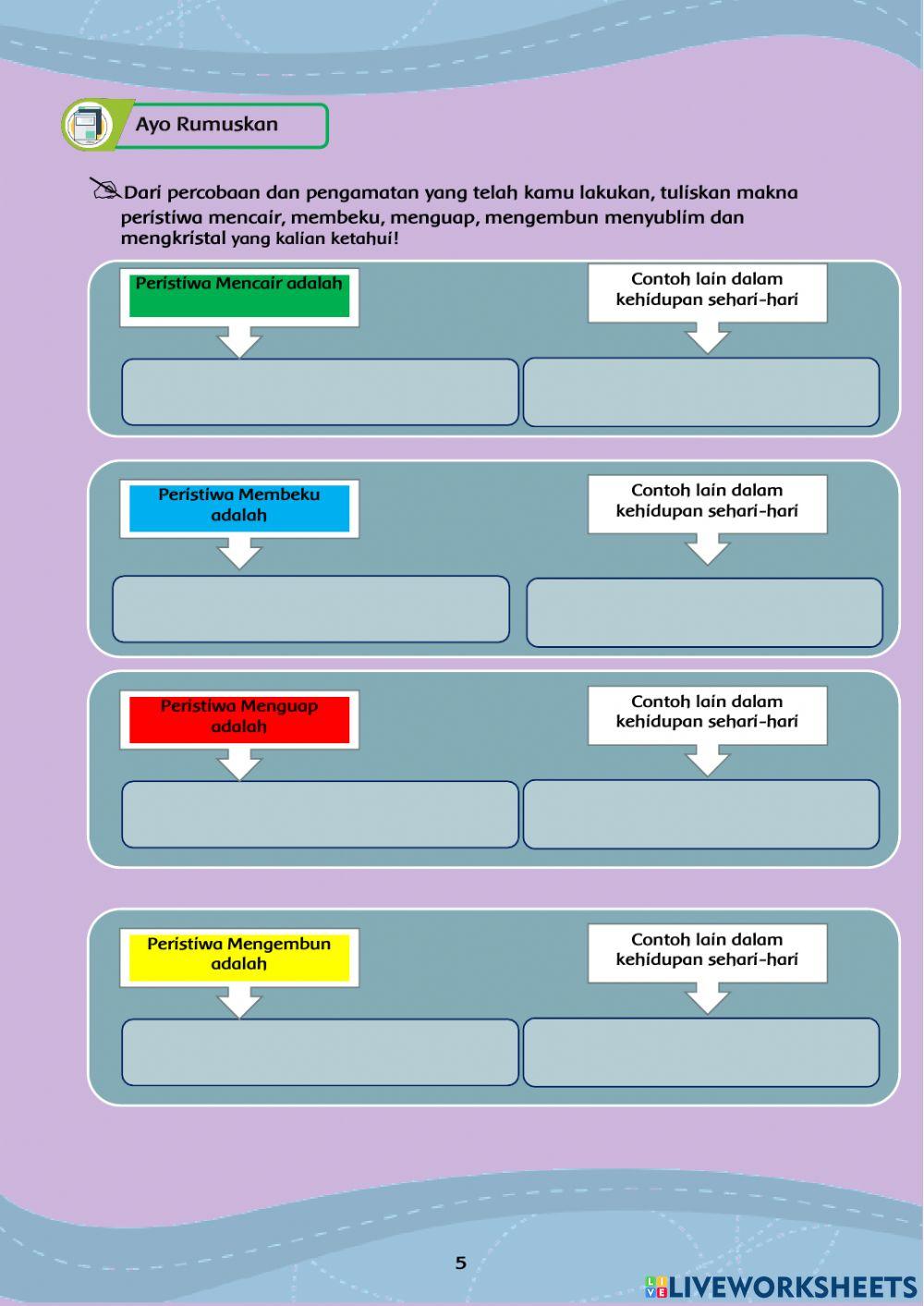 Lkpd ipa pbm 4 worksheet | Live Worksheets