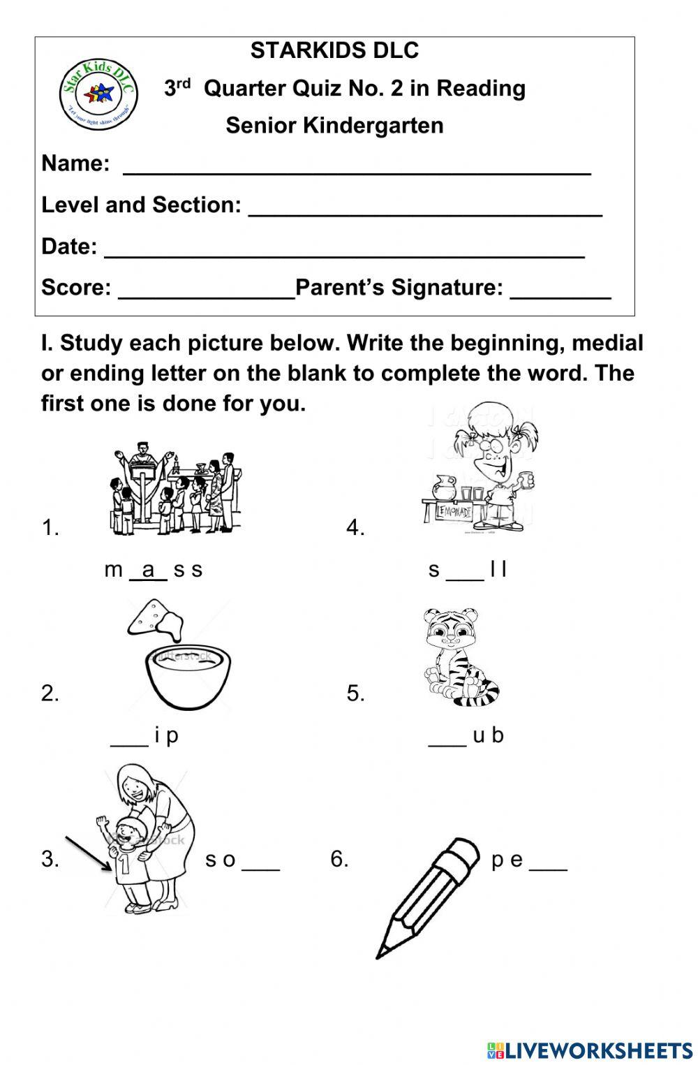 Reading SK worksheet | Live Worksheets