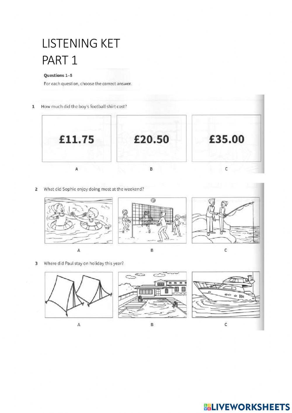 711556 | KET LISTENING part 1 | memelovescaps