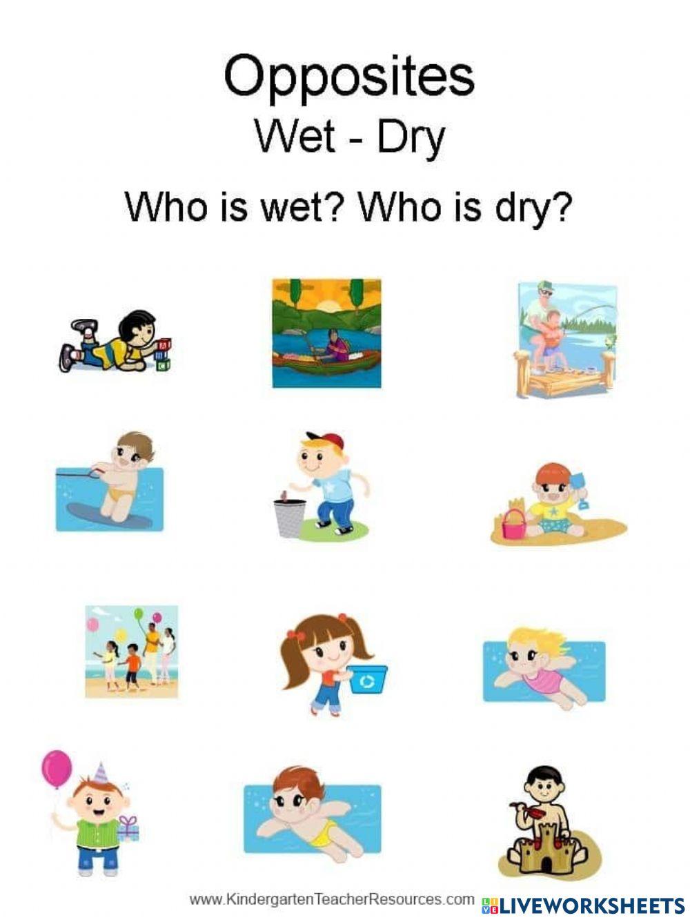 speak wet or dry 1011 | Anna | Live Worksheets