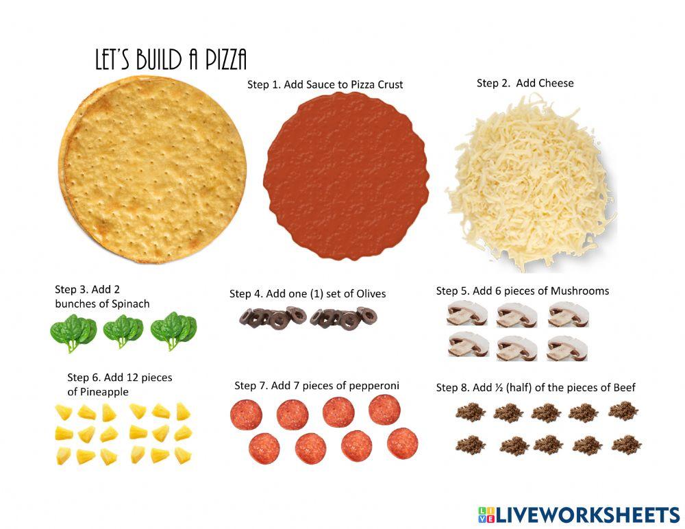 714535 | Build-a-pizza | Dahlia Holmes | LiveWorksheets