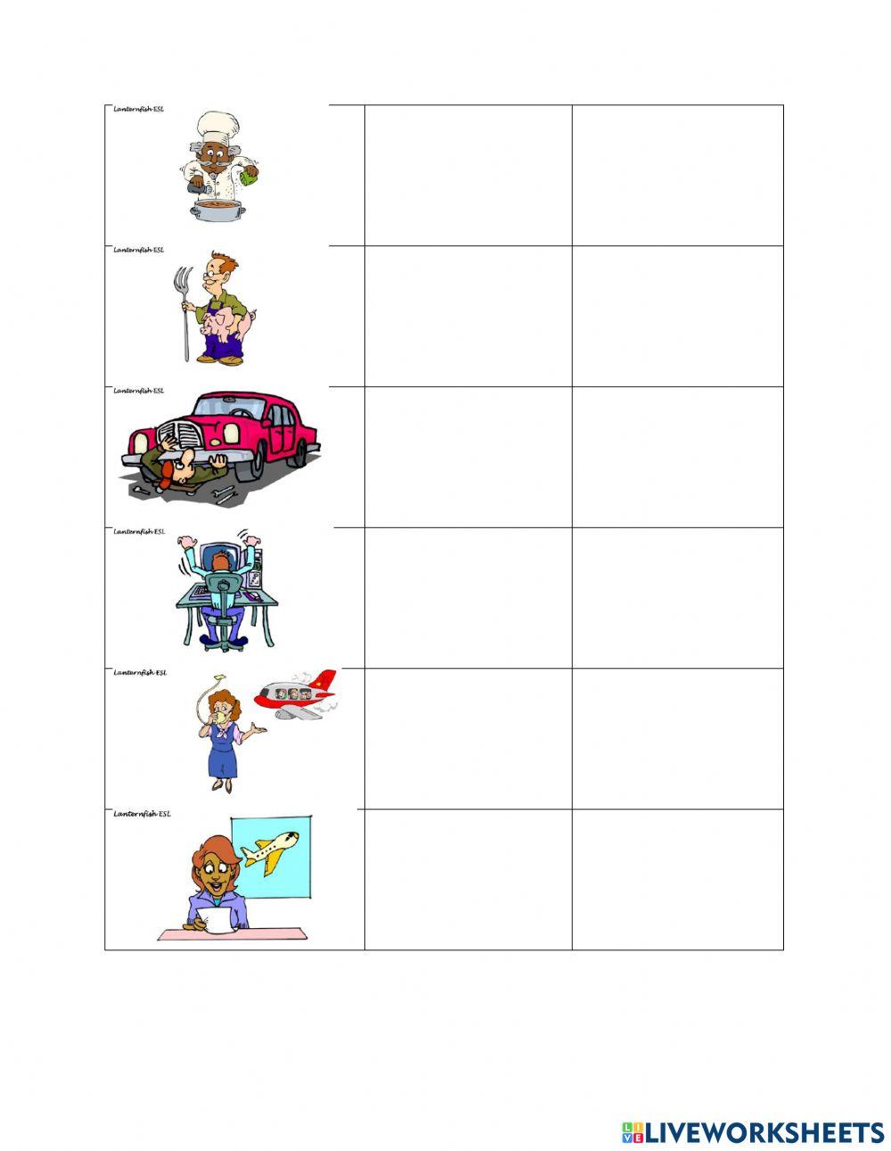 Jobs Pronunciation Practise online exercise for | Live Worksheets