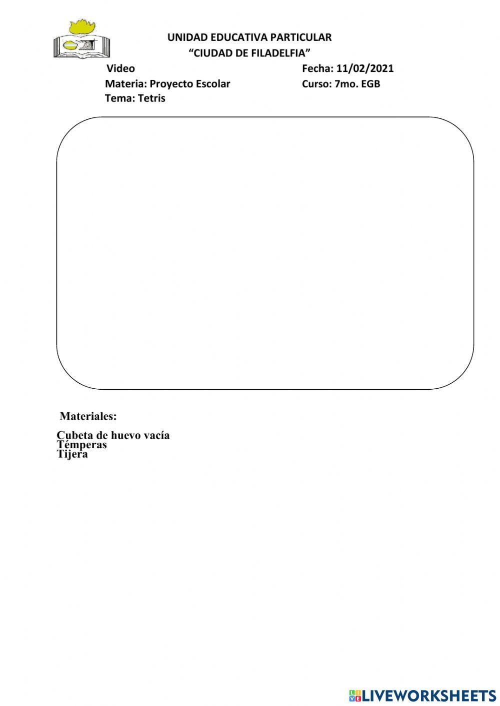 715149 | Tetris | katiuskastrasser | LiveWorksheets