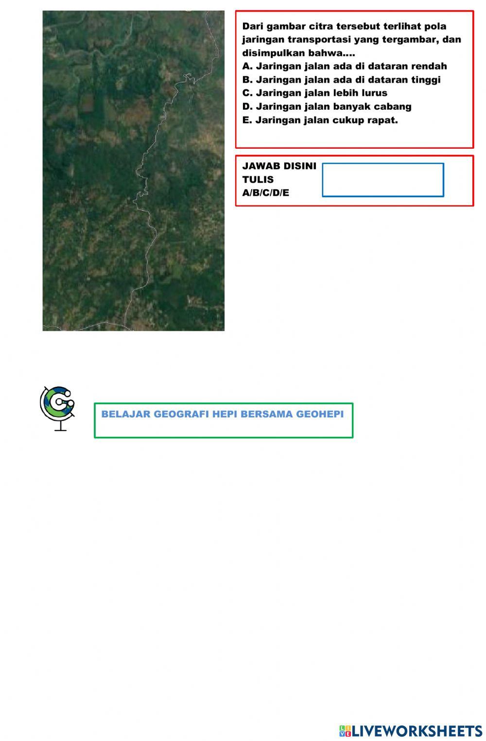 Pemanfaatan peta, pj dan sig worksheet | Live Worksheets