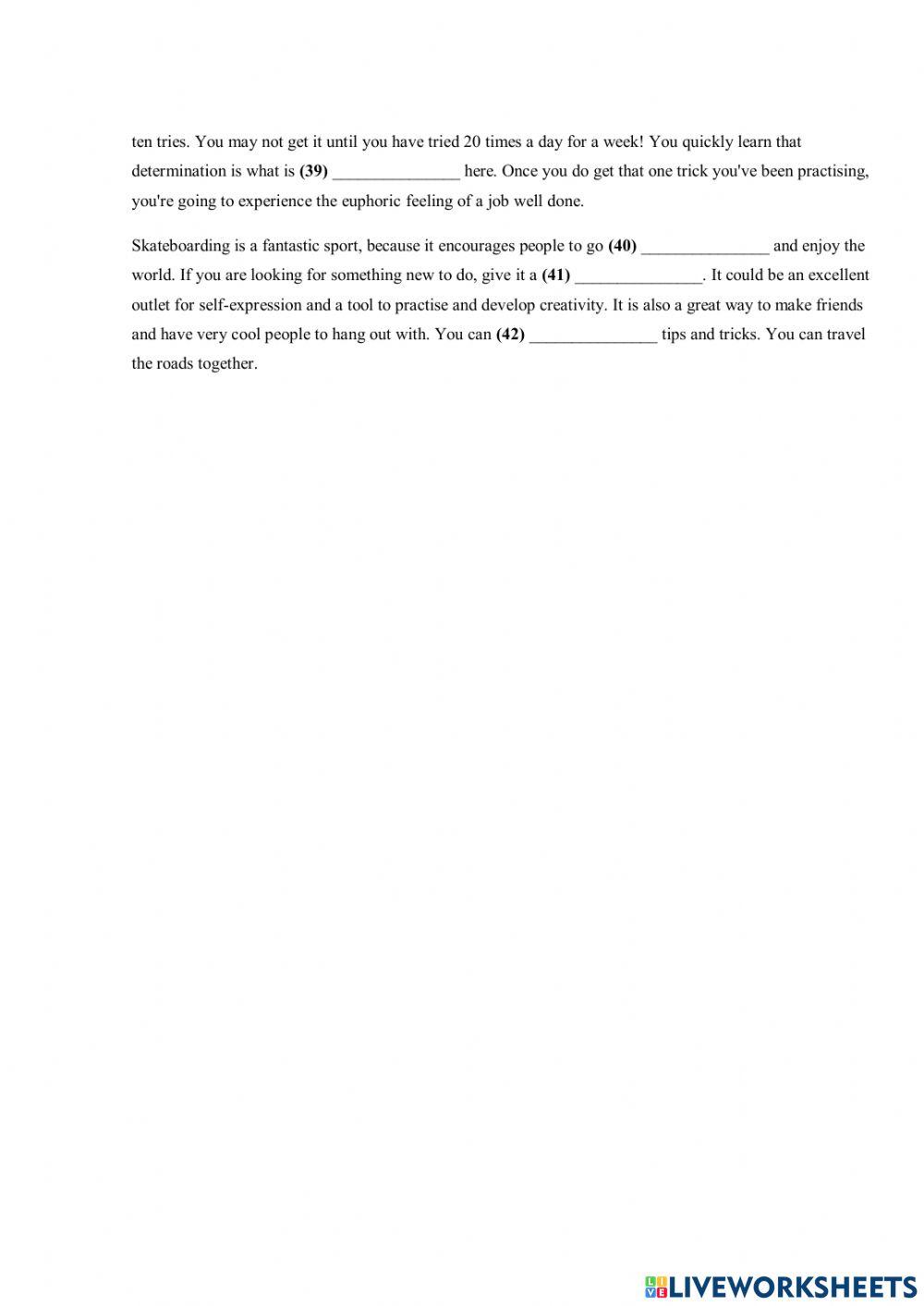 715737 | Reading comprehension | Berez | LiveWorksheets