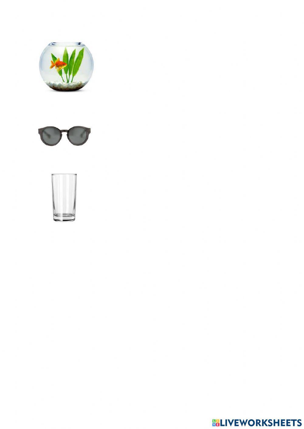 4728167 | Transparent, Translucent and Opaque objects