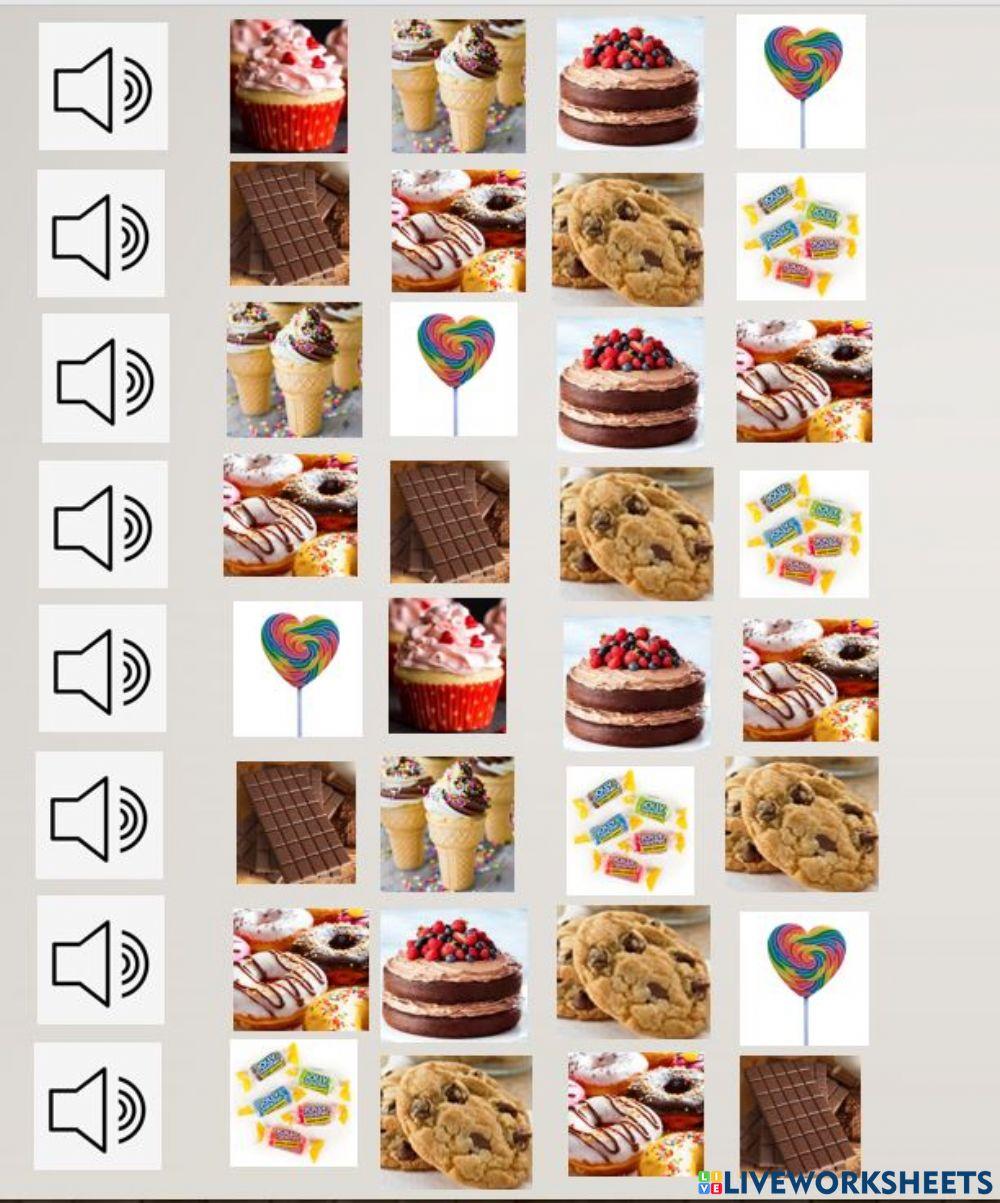 718083 | Sweets | Negar Khorami | LiveWorksheets