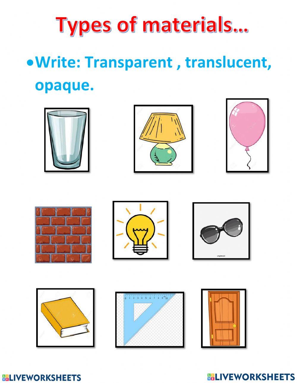 6420098 | TRANSPARENT | Karmela23 | LiveWorksheets