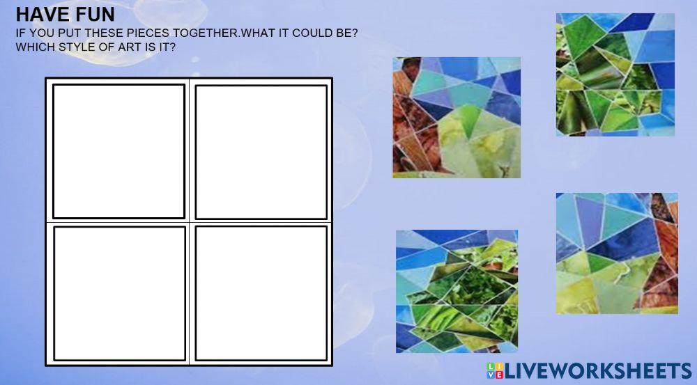 6420789 | cubist art | sawsanba | LiveWorksheets