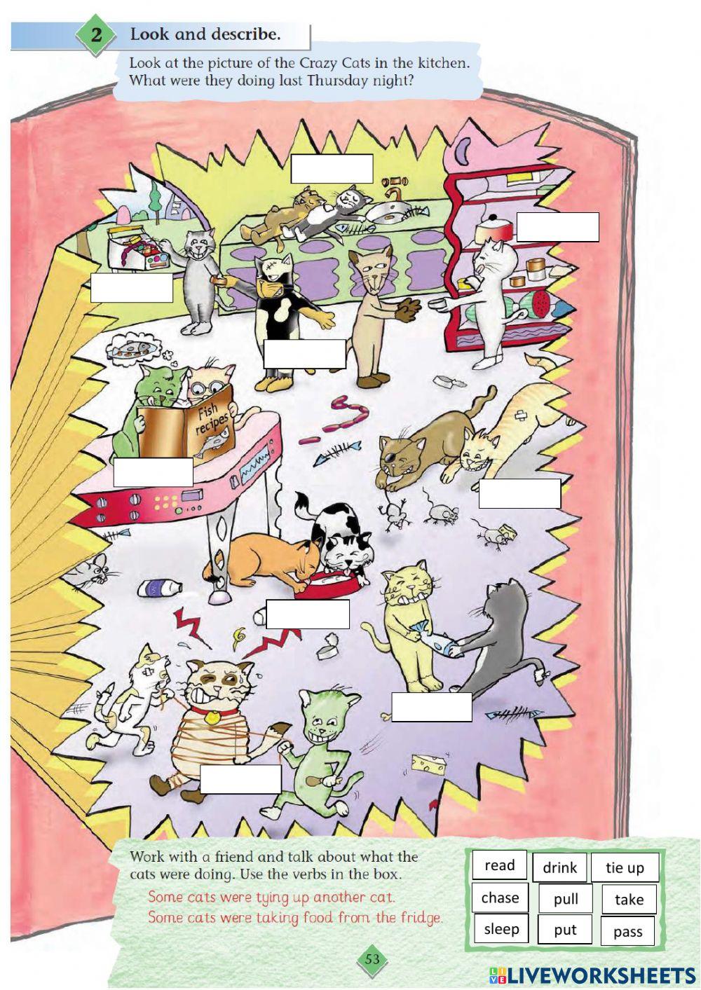 4733365 | Crazy Cats | sweet_sawsan | LiveWorksheets