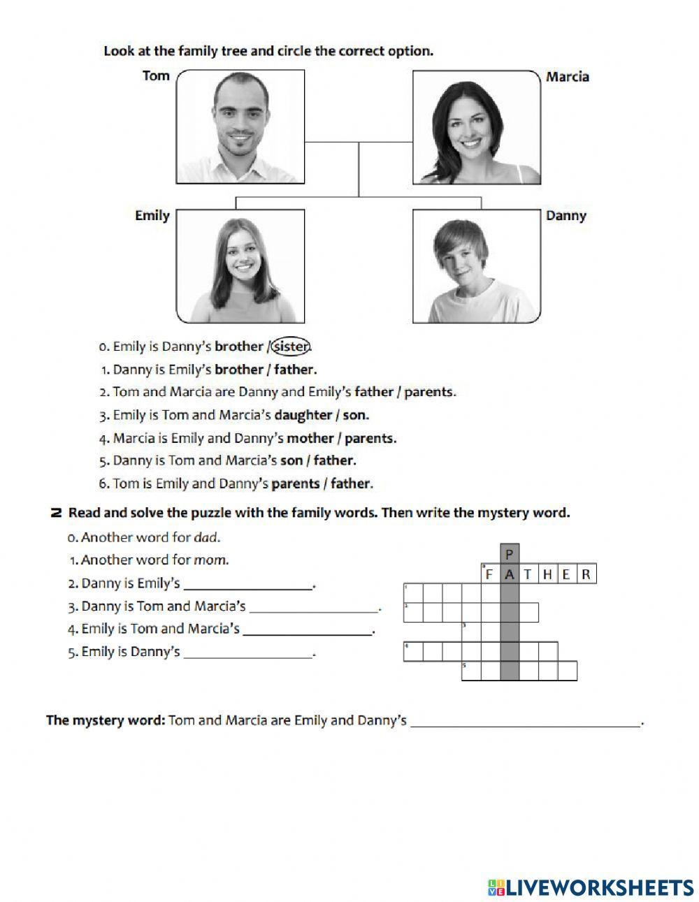 Family Relationship Activity Live Worksheets family-relationship-activity-live-worksheets