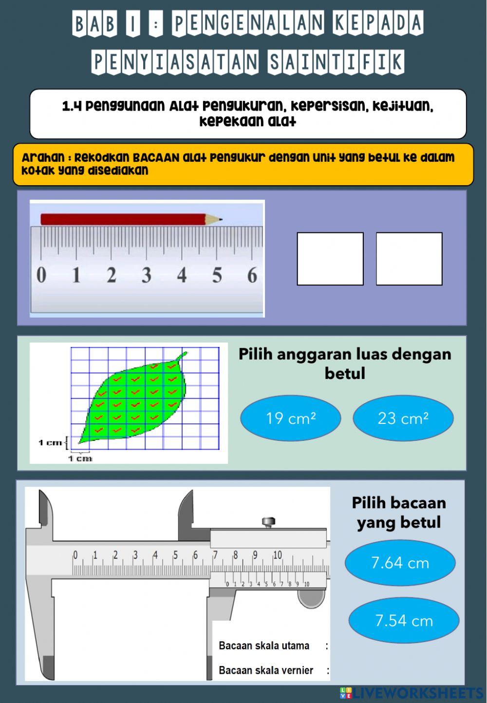 Latihan t1 sub … | Free Interactive Worksheets | 720562