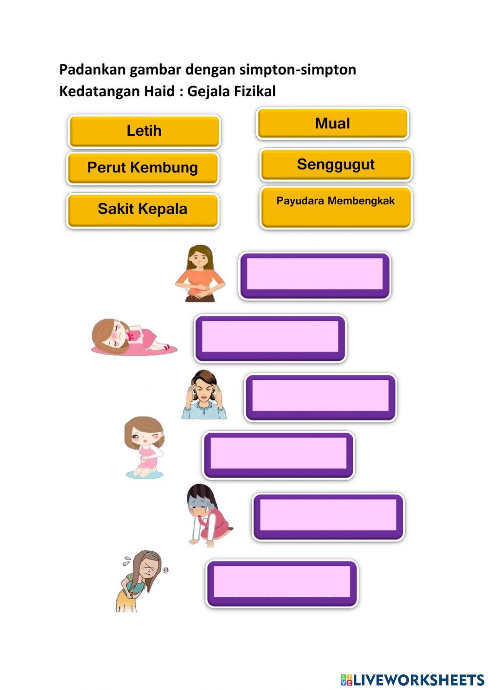 721260 | Simptom Kedatangan Haid : Gejala Fizikal | TE