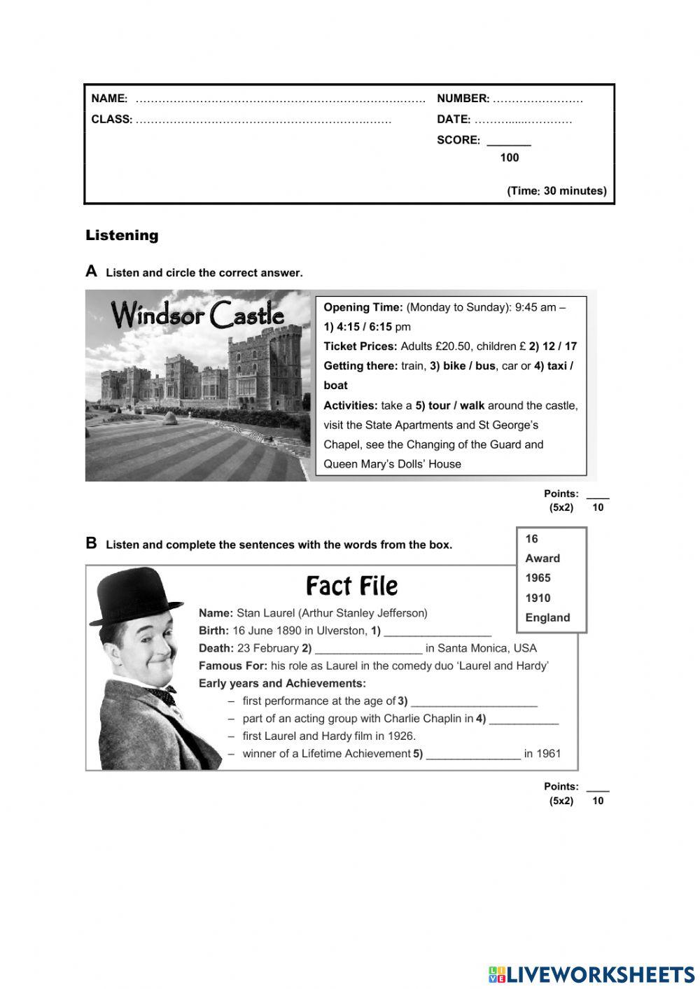Flash 5 unit 3 … | Free Interactive Worksheets | 6422478