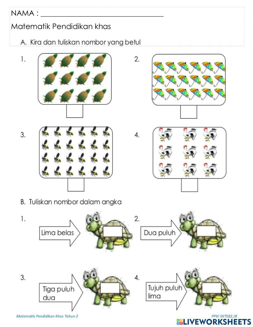 Matematik ppki interactive activity for 3 | Live Worksheets