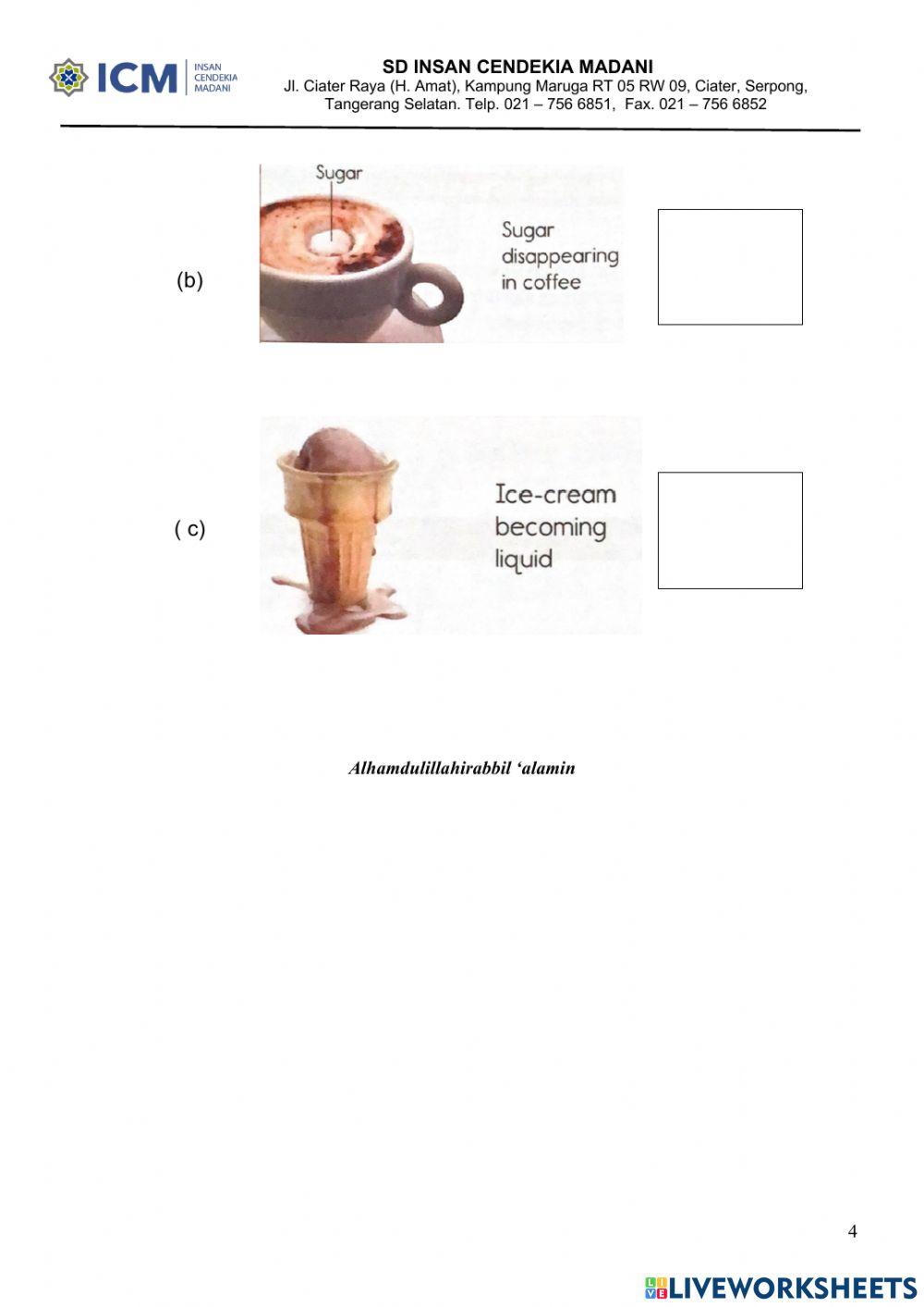 Changes | Live Worksheets