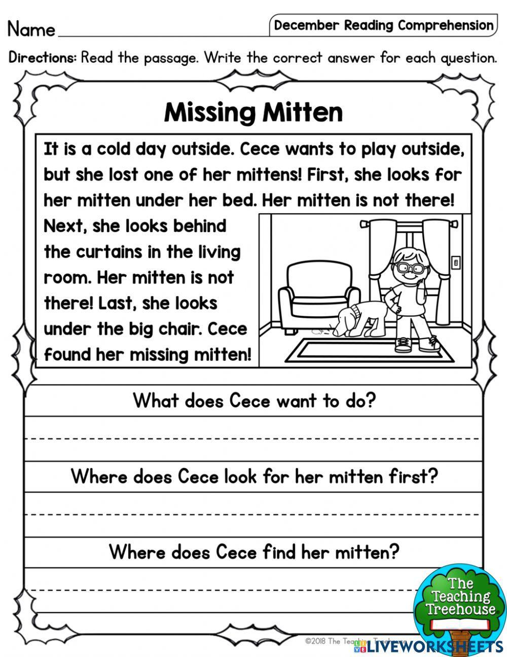 Reading comprehension online exercise for 4RO 4TO | Live Worksheets