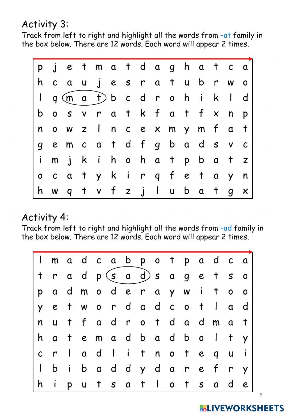 CVC -at Family Words 6423015 | Wei Xing | Live