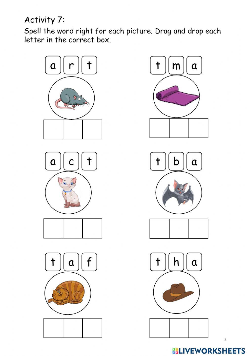 CVC -at Family Words 6423015 | Wei Xing | Live