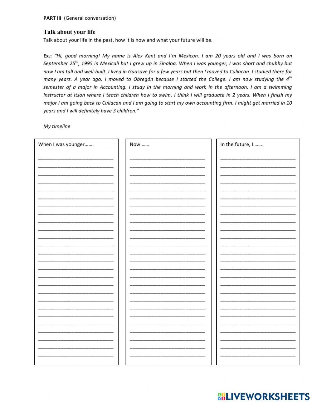 1st Term Oral Evaluation worksheet | Live Worksheets