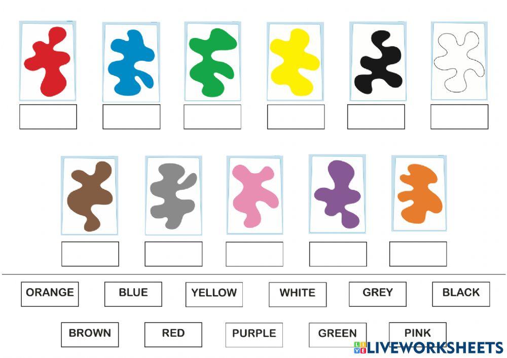Colours online exercise for 1st level | Live Worksheets