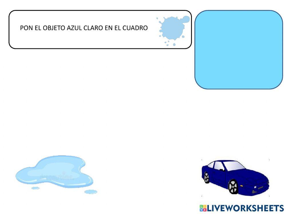 Azul claro y azul oscuro worksheet | Live Worksheets