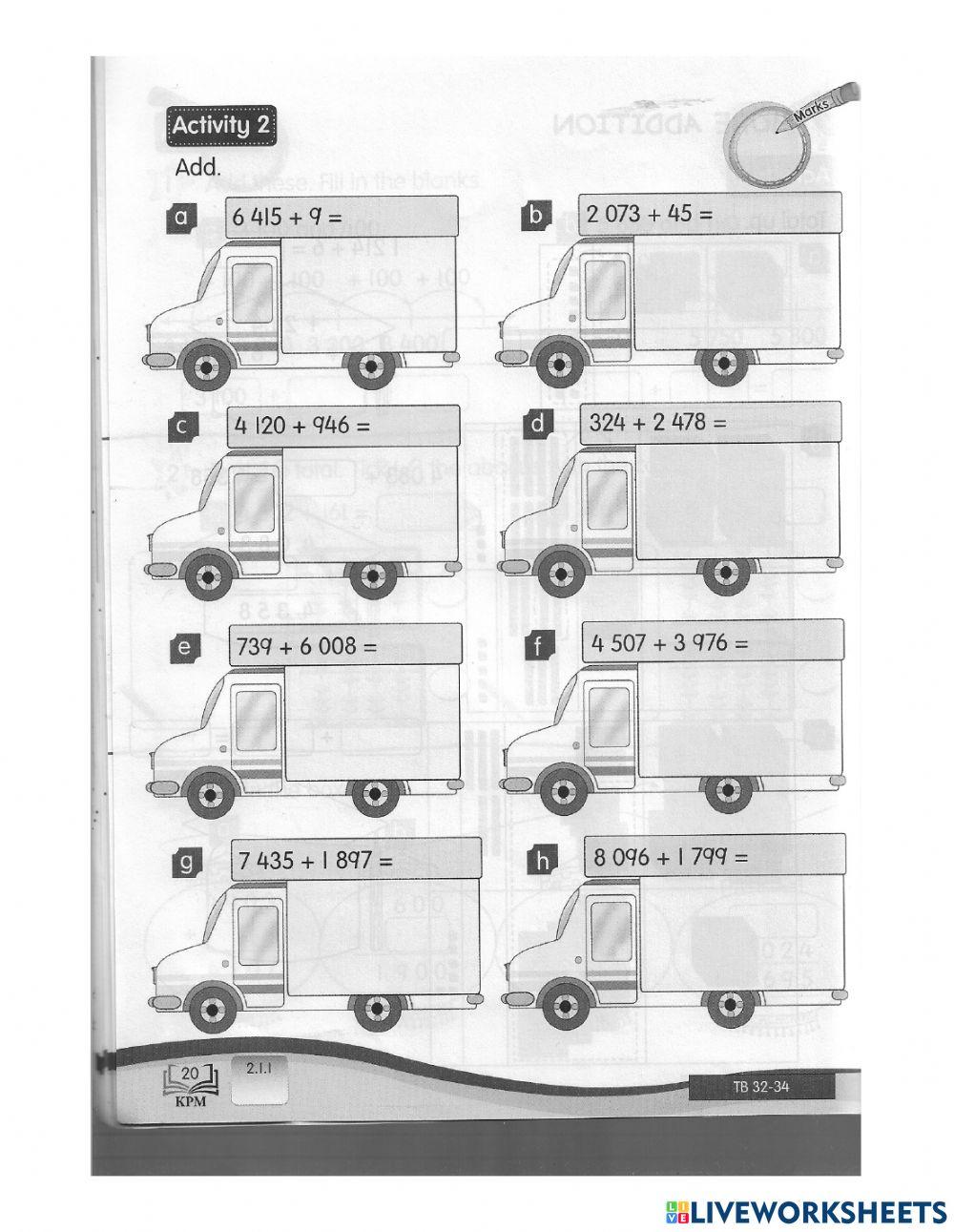 More Addition worksheet | Live Worksheets