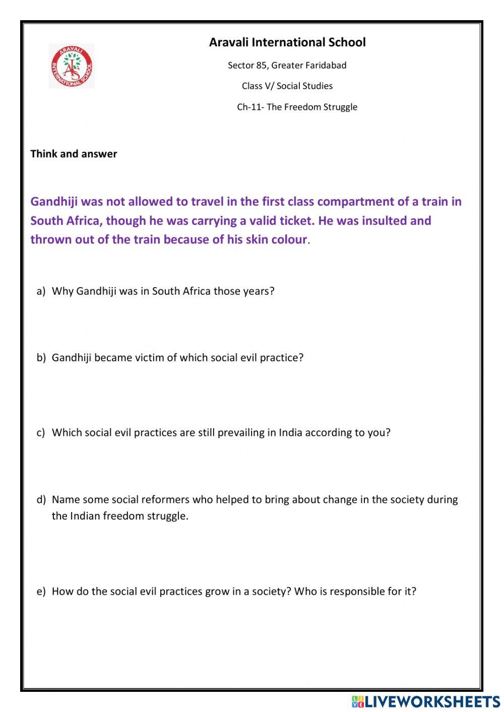 S.St ch-11 Think and answer 6424295 | ETI SHARMA | Live