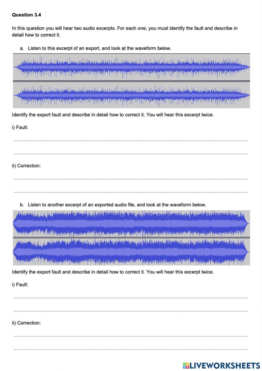 Higher Music Technology Question 16 (Q3) 726762 | John
