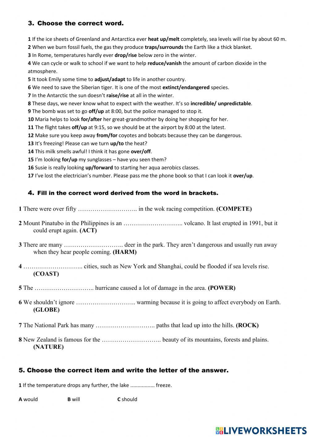PT 3 Test M3 worksheet | Live Worksheets