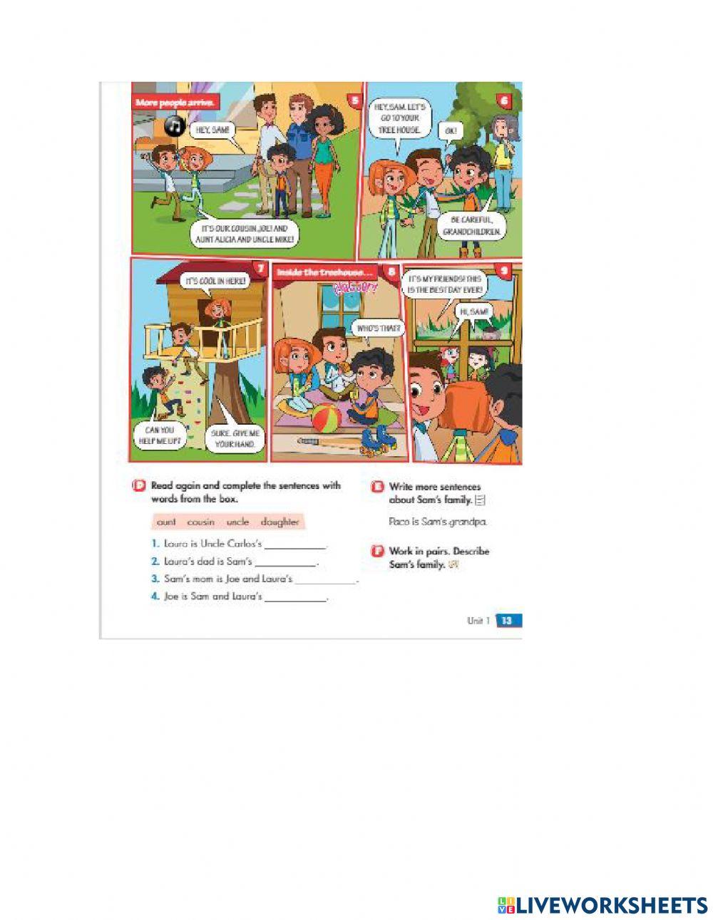 Student's book 4 unit 1 online exercise for | Live Worksheets