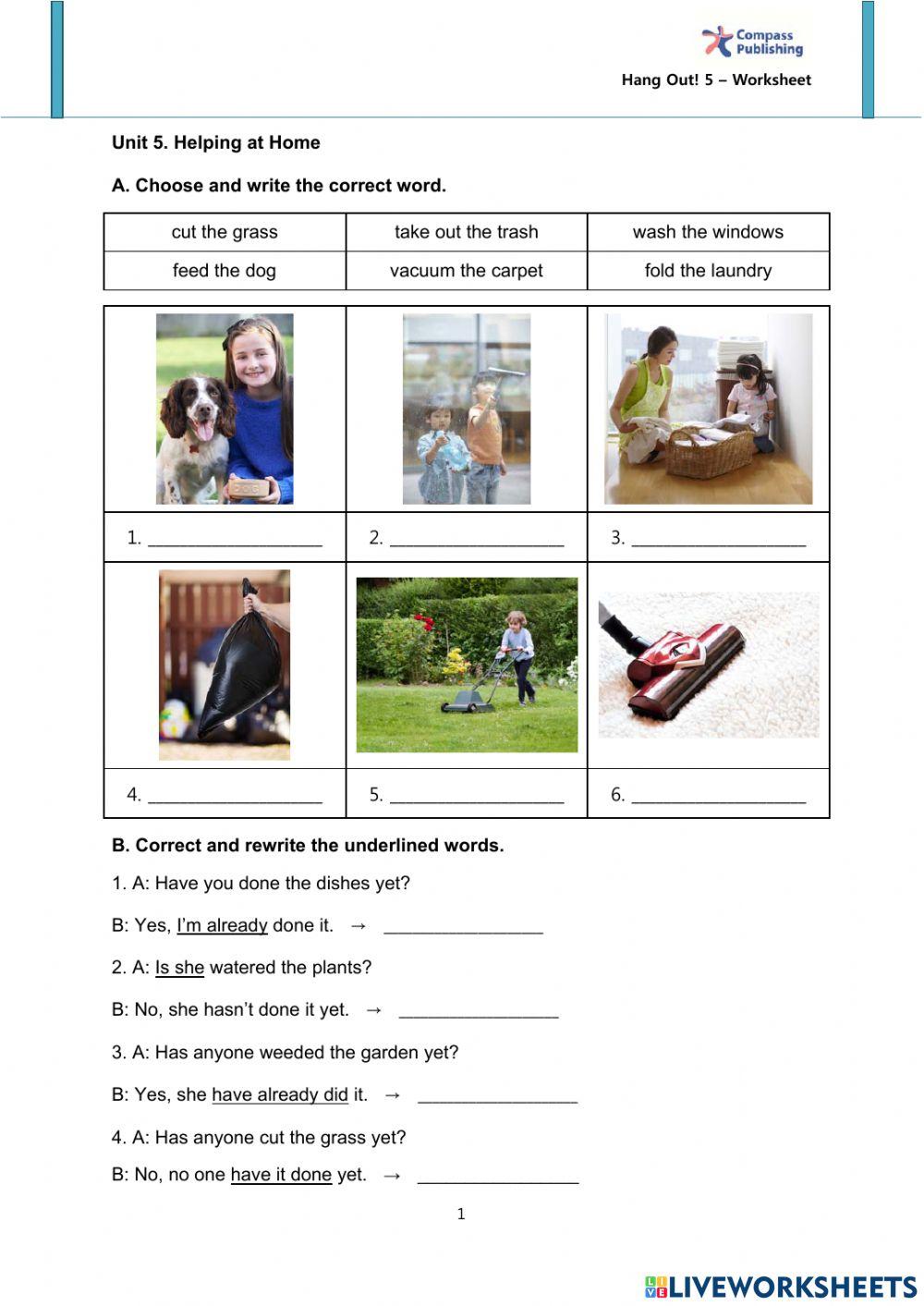 P5 unit 5 works… | Free Interactive Worksheets | 6425343