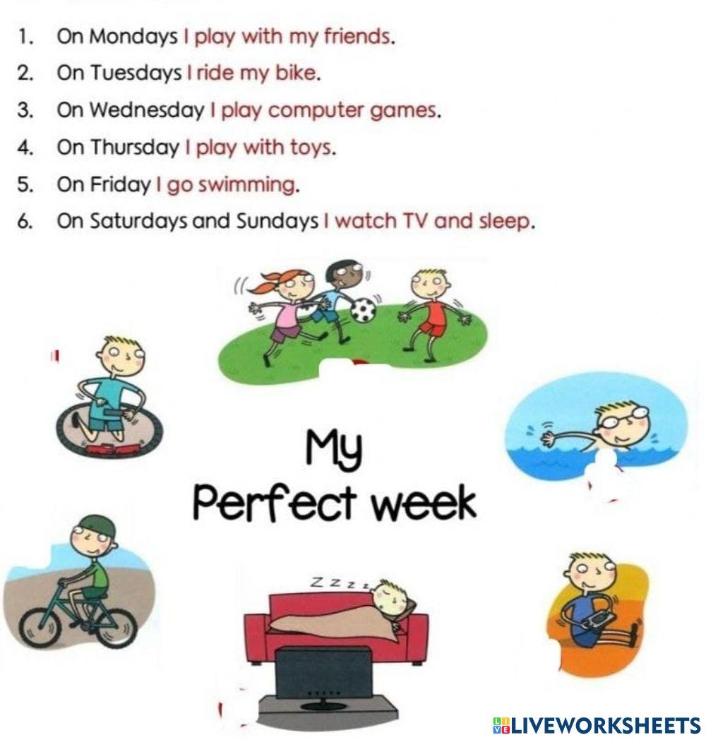 Unit 5(Free Time) interactive worksheet | Live Worksheets