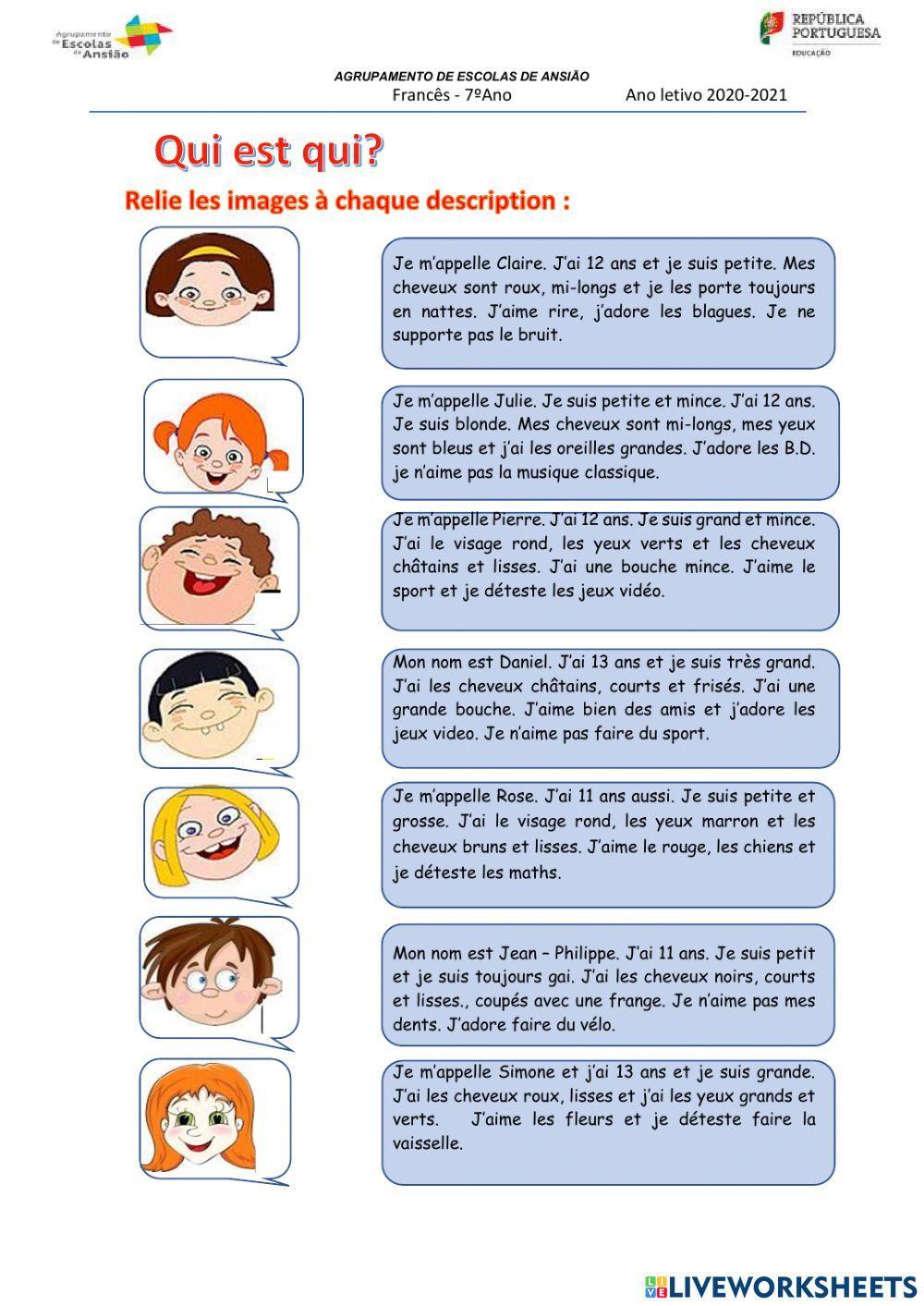 Description Phy… | Free Interactive Worksheets | 728686