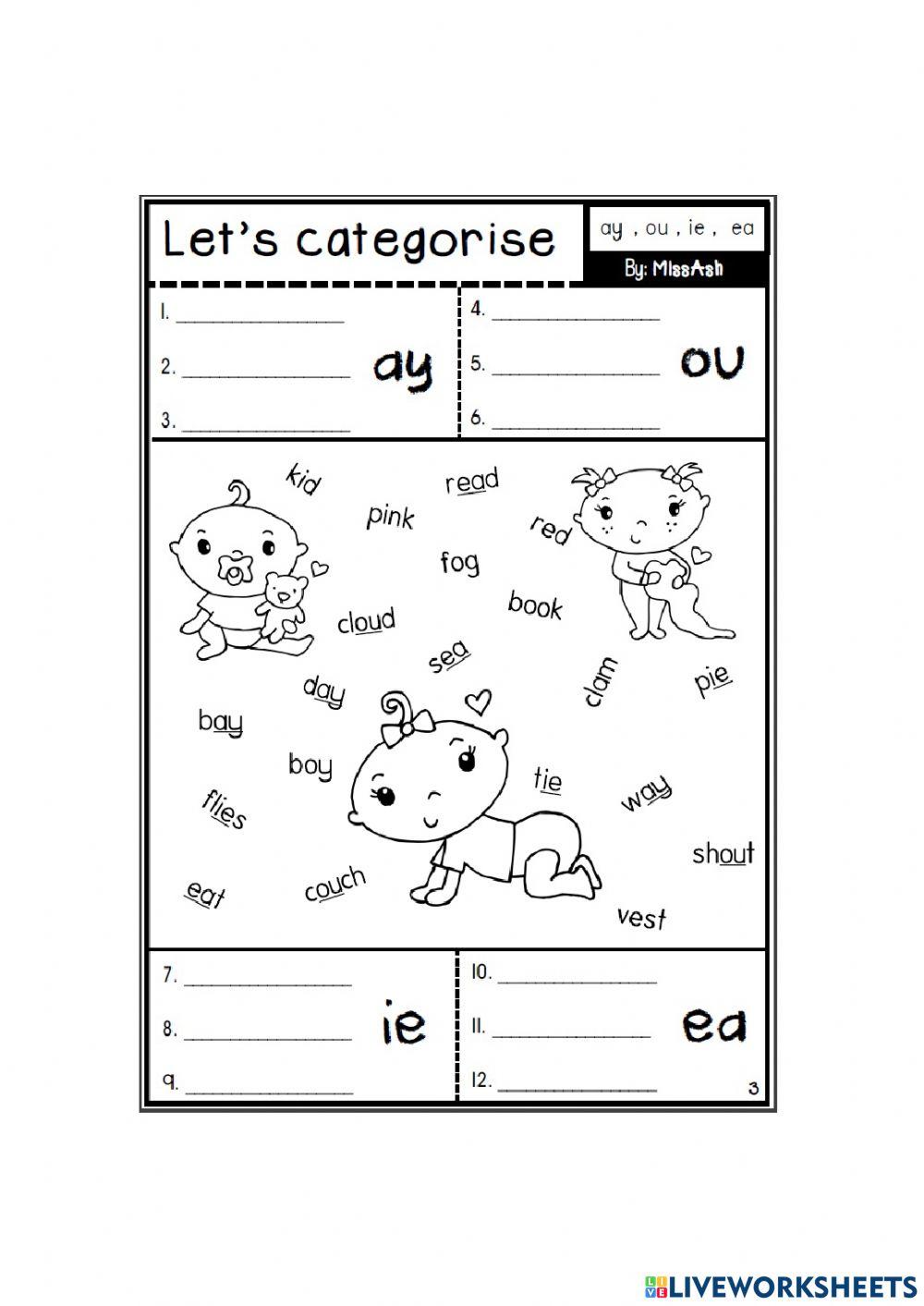 Phonics Lesson Year 2 interactive worksheet | Live Worksheets