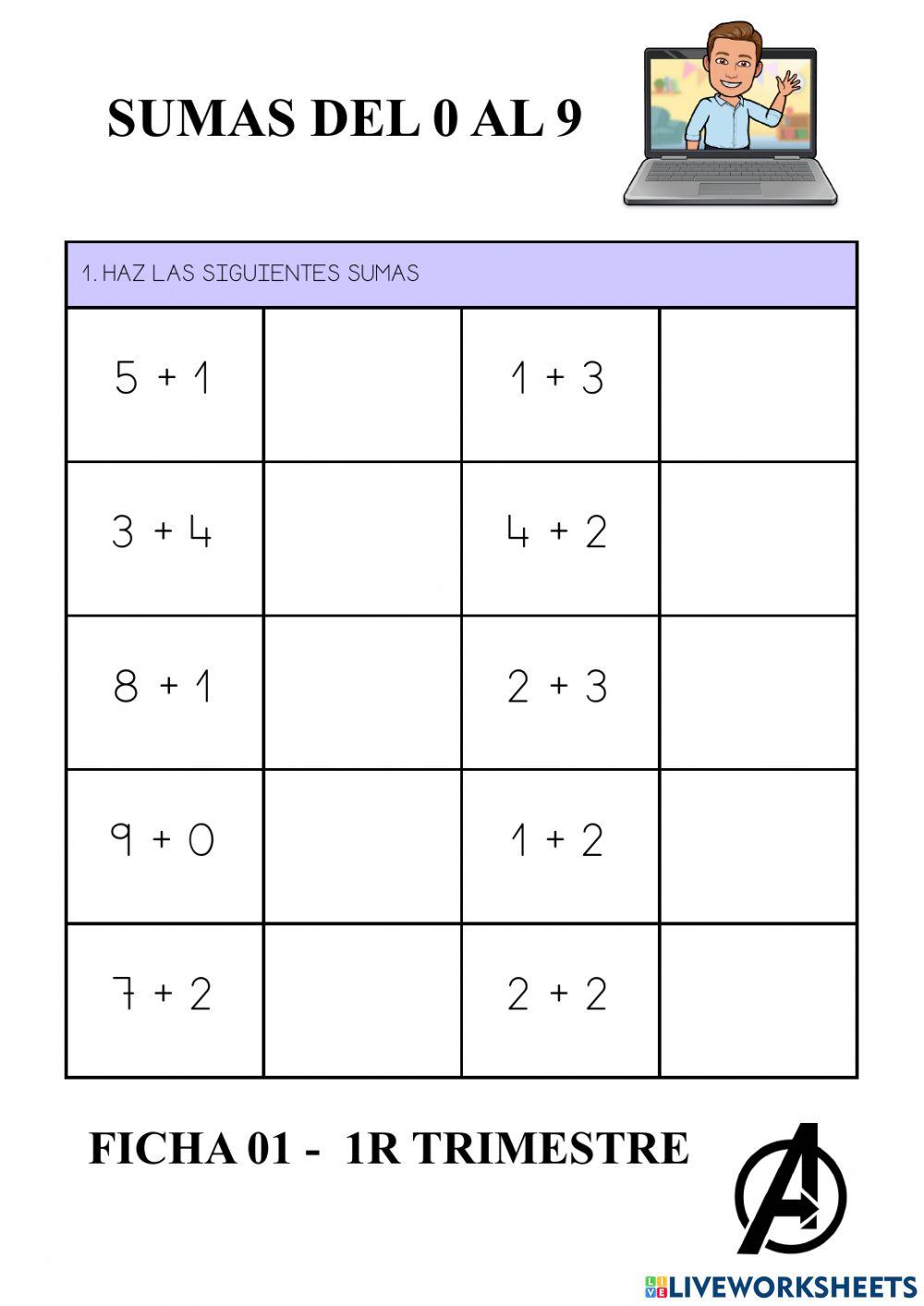 Mate online pdf activity for 1RO | Live Worksheets