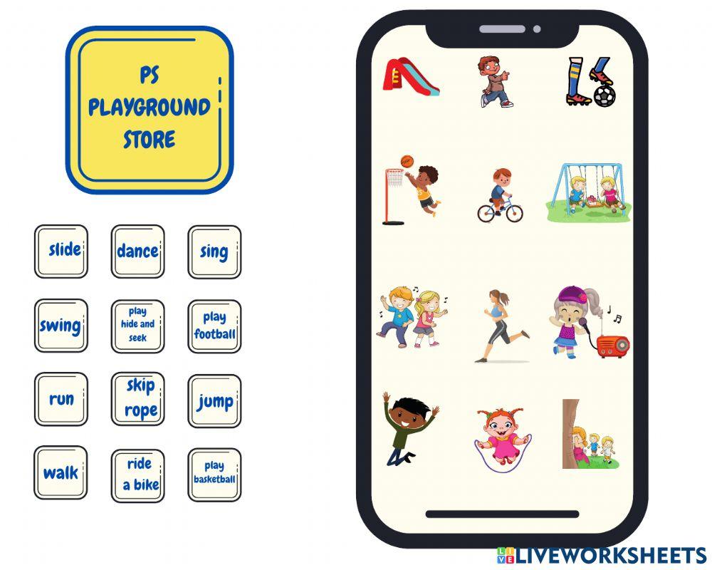 At the playground free worksheet | Live Worksheets