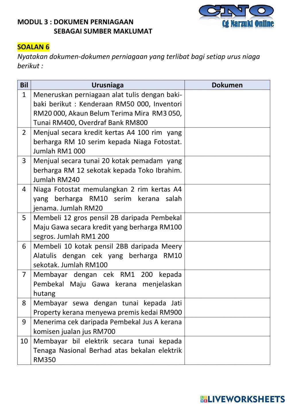 M3 ds3 worksheet | Live Worksheets