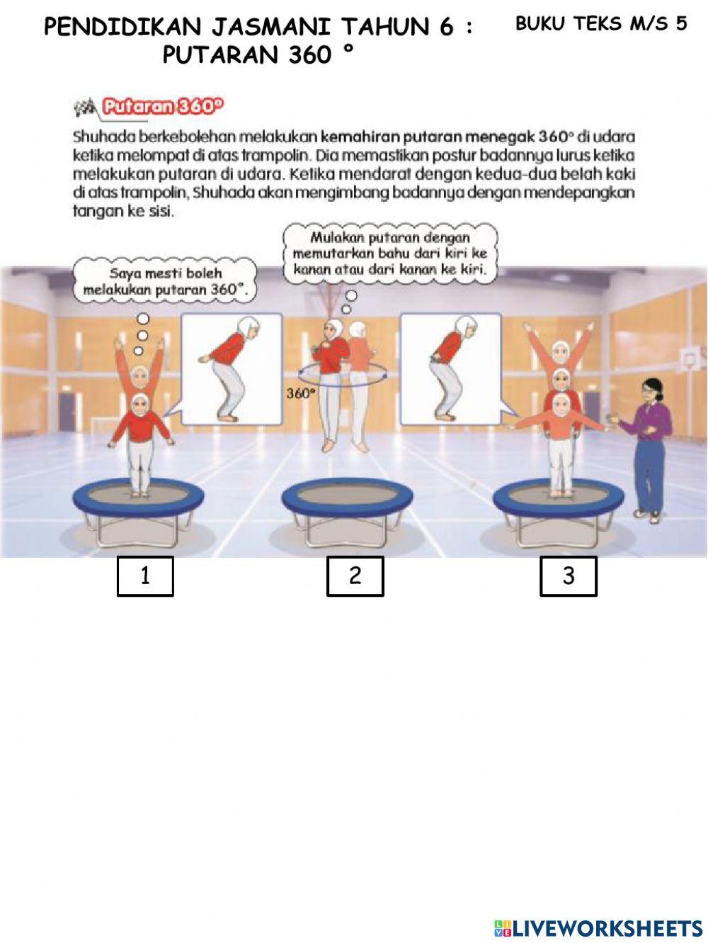 Putaran 360 worksheet | Live Worksheets