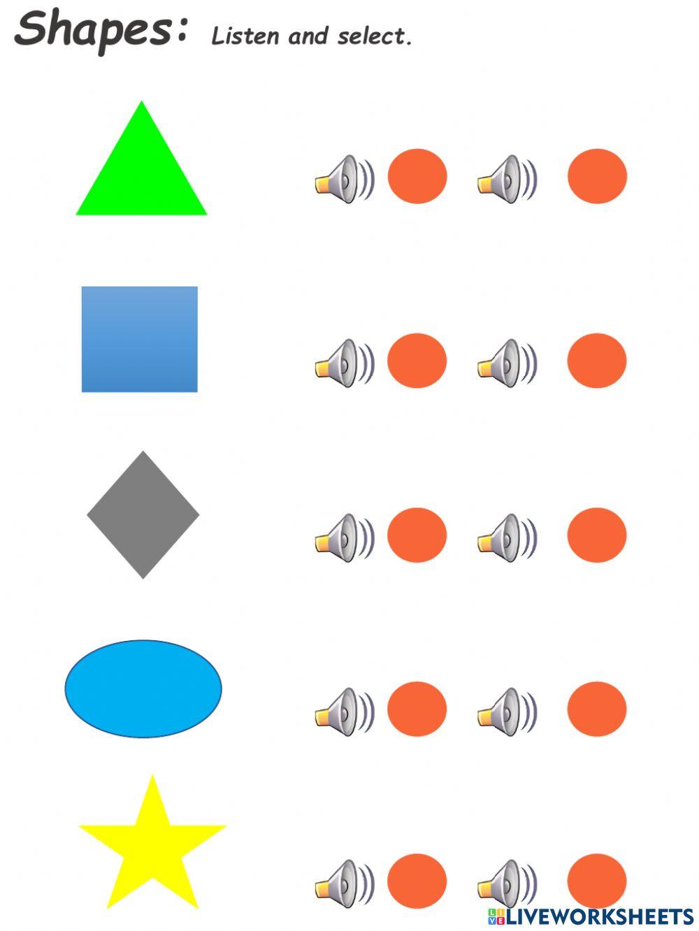 Shapes 732850 | TeacherACW | Live Worksheets