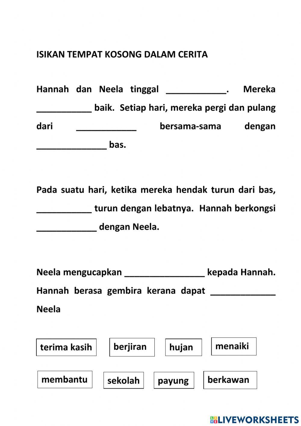 Baik hati | Live Worksheets
