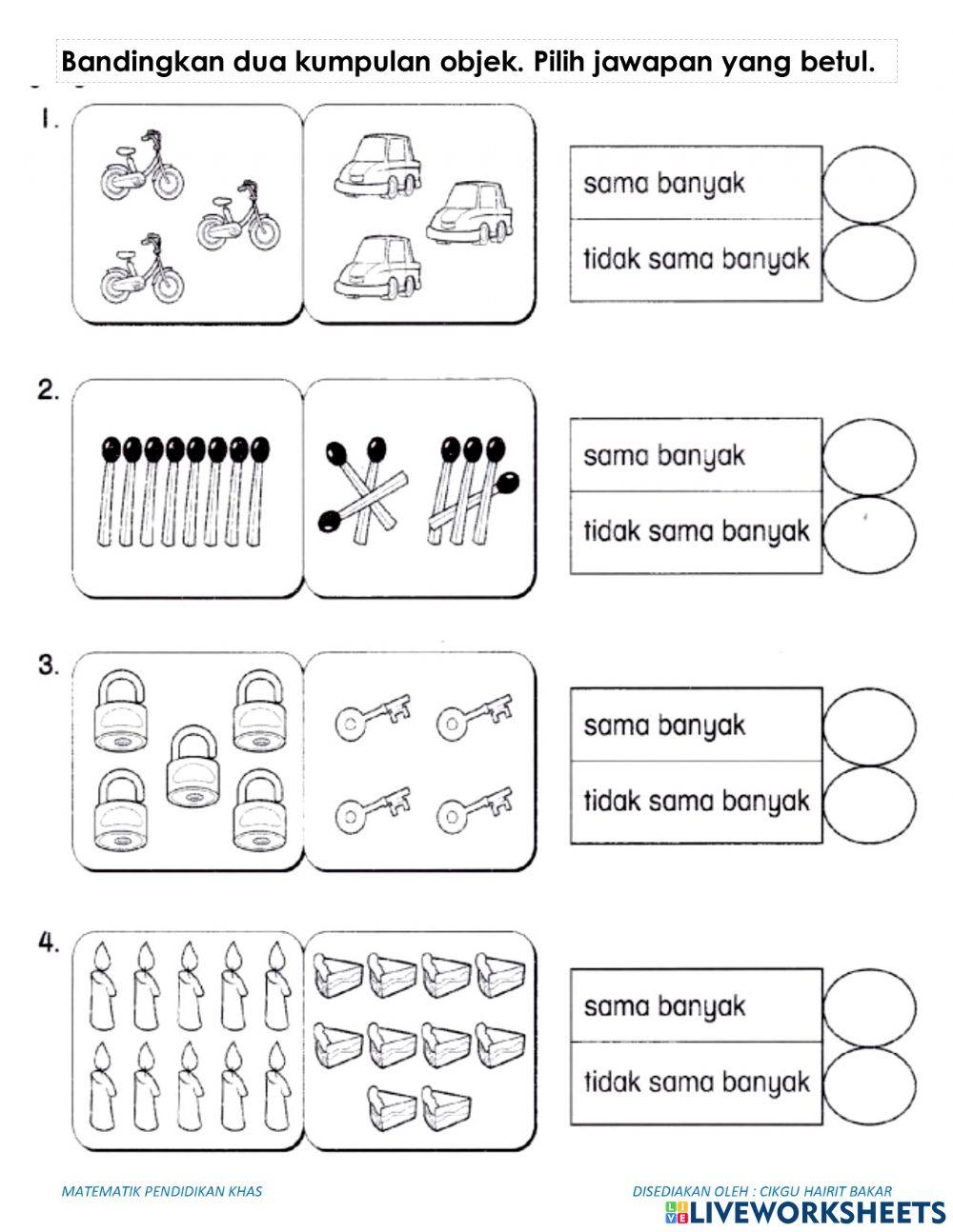 Matematik ppki exercise for 2 | Live Worksheets