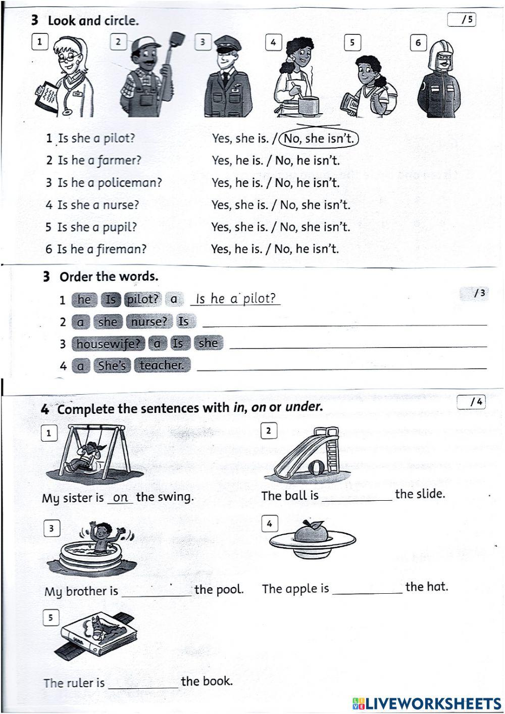 LA ESCALERA GRADE 1 FIRST TERM EXAM online exercise for GRADE 1 | Live ...