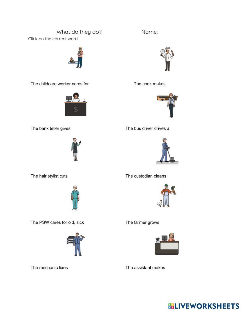 Work - What do you do? 2 734369 | Ms. Lisa | Live